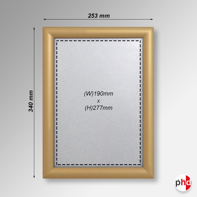 A4 GOLD Frame & Wall Cables Kit | Click Frame & Cable Display System