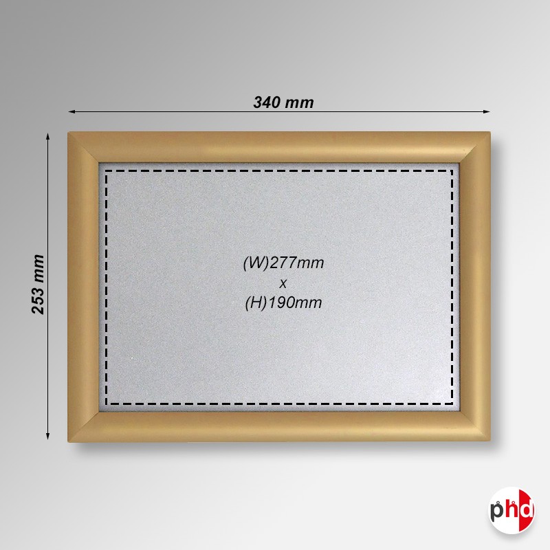 A4 GOLD Frame & Wall Cables Kit | Click Frame & Cable Display System