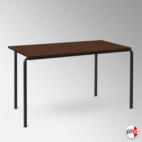 Wooden Walnut Stacking School Table | Rectangular Classroom Table