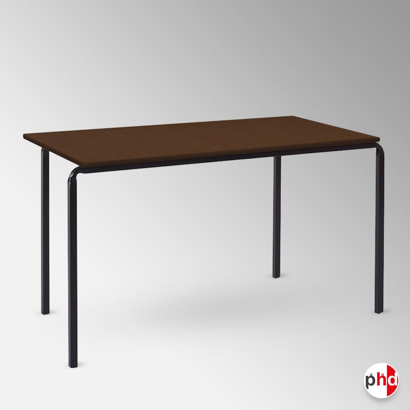 Wooden Walnut Stacking School Table | Rectangular Classroom Table
