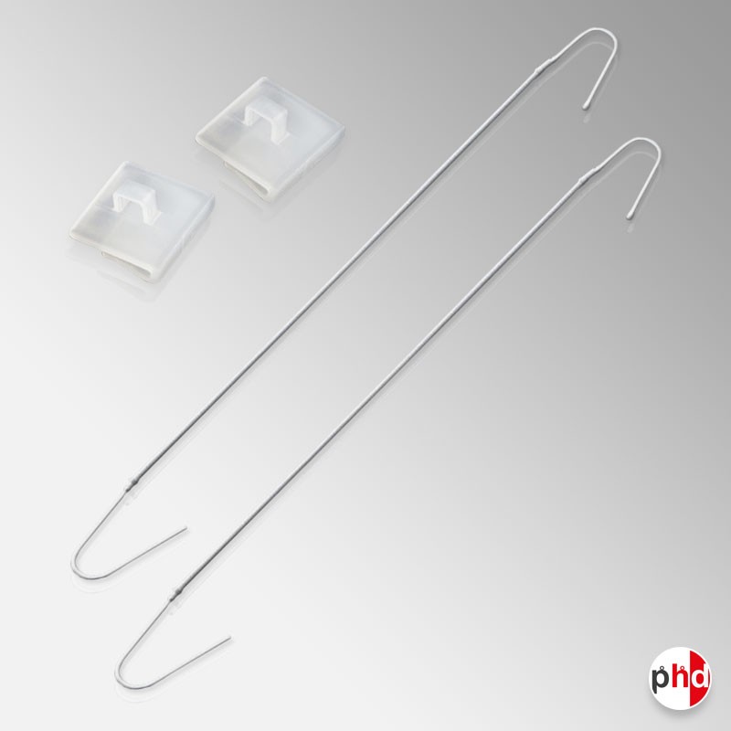 Suspended Ceiling Sign Kit 1 | Coiled Spring Rods & Grid-Clips