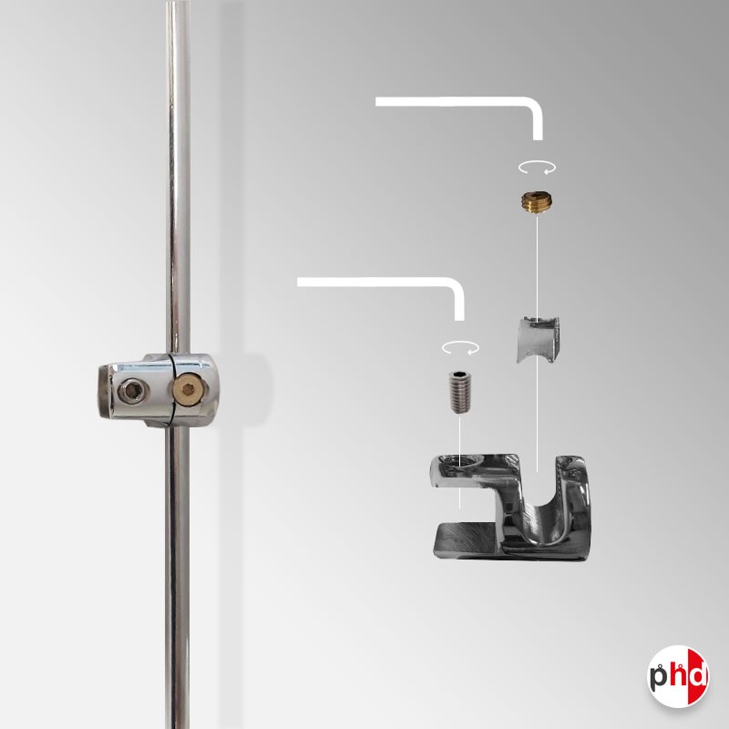 Acrylic Signage Standoff Rod Display Kit | Wall-to-Wall Rod Fittings