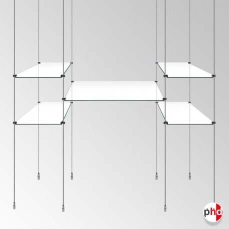 Product Display Glass Shelving Unit | For Shop Floor & Front Windows